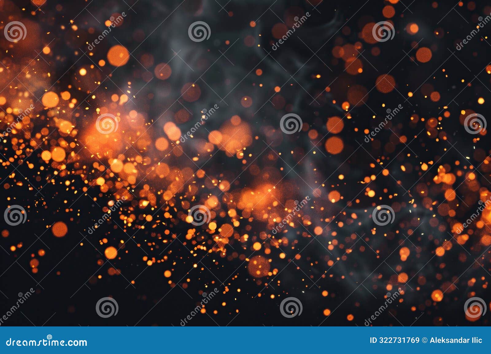 Fire, Flames, Embers, Smoke and Particles Background. Generative Ai ...