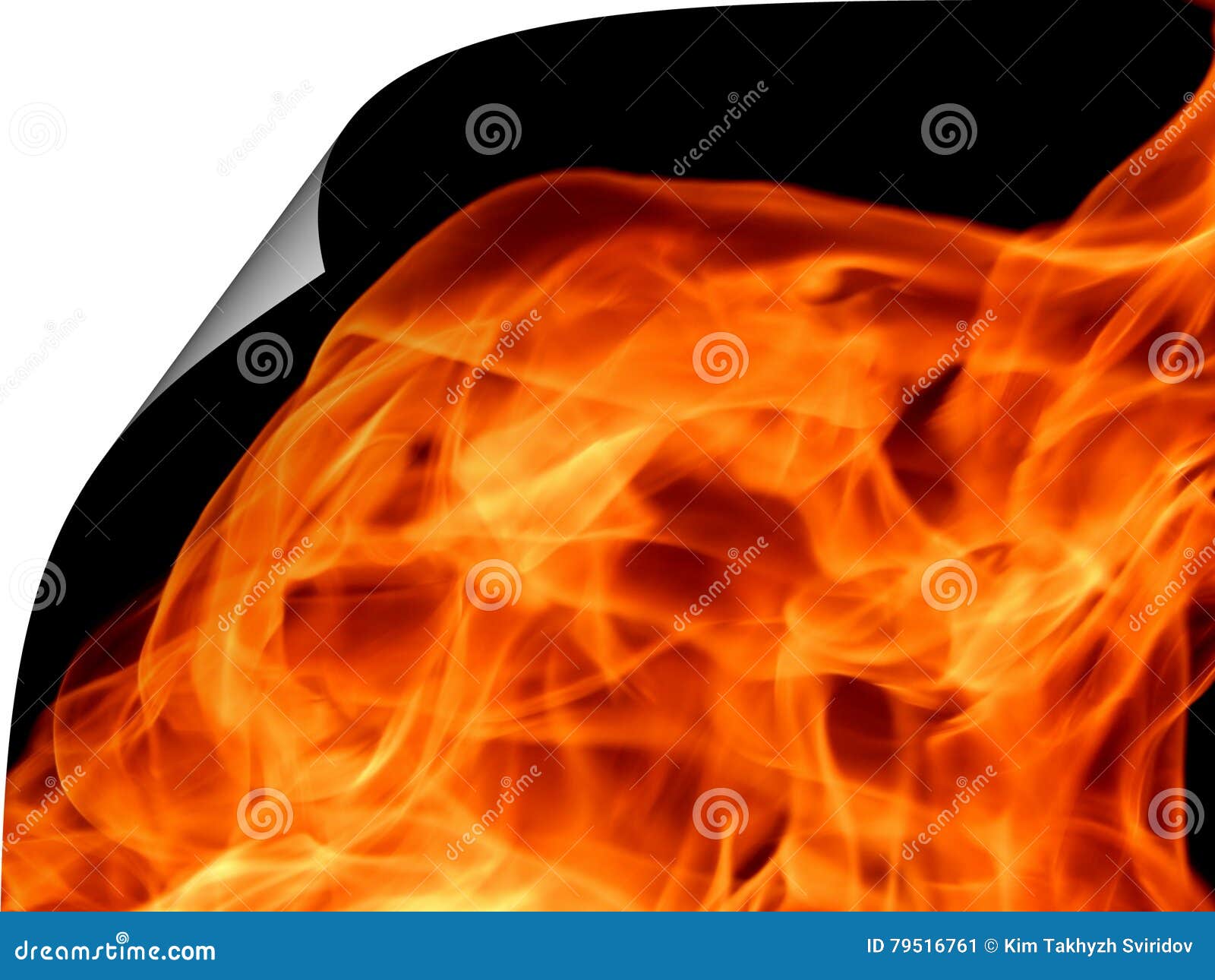 Fire Flames Fire with Curved Edges Stock Image - Image of curved ...