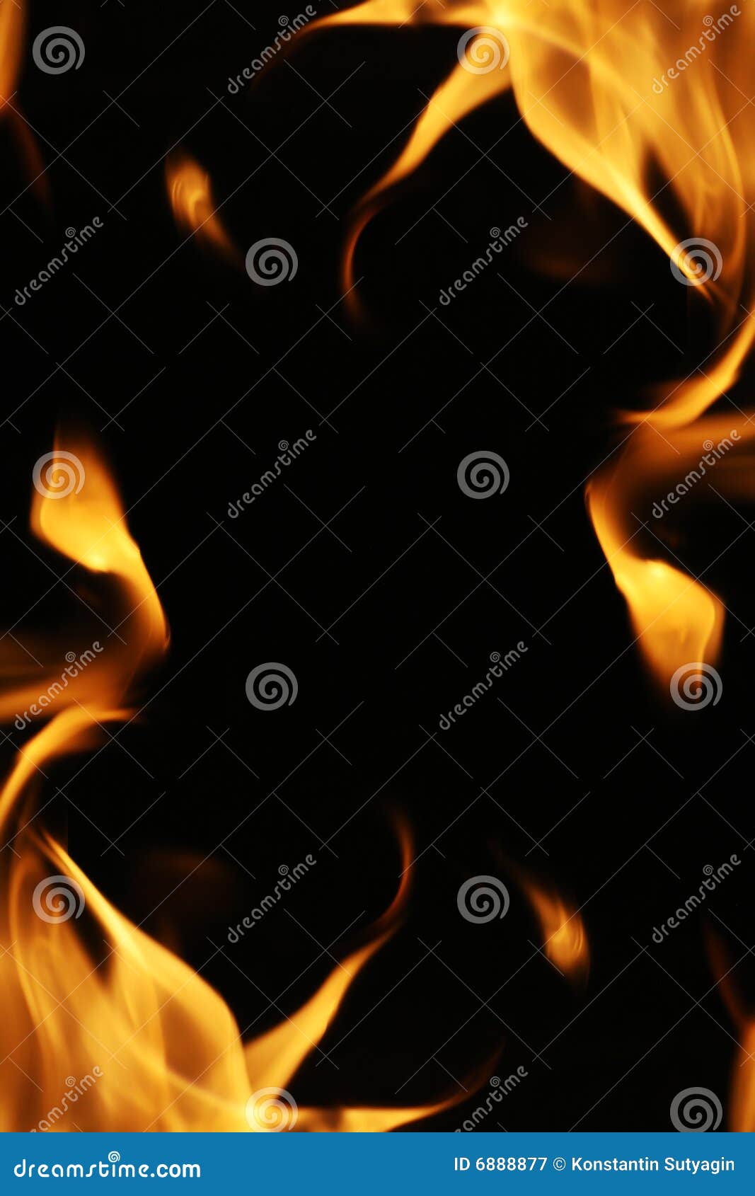 Fire flames frame stock image. Image of flame, hellish - 6888877