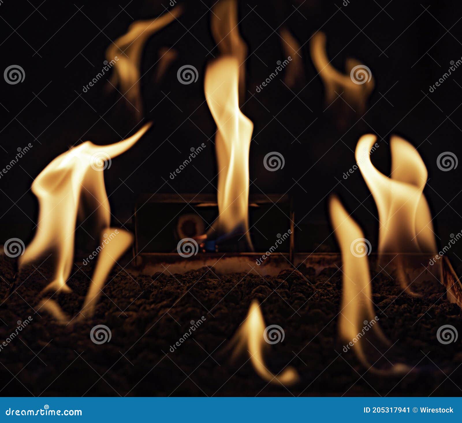 The Fascination of Fire and Flames Stock Image - Image of safe, flamme ...
