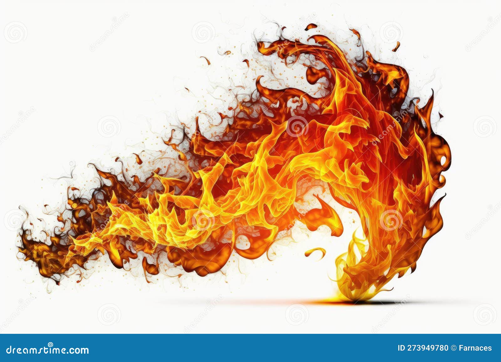 Fire flames illustration stock illustration. Illustration of glow ...