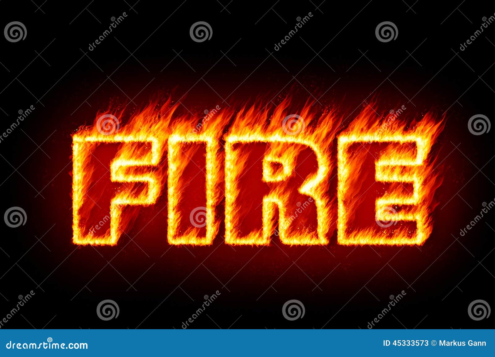 Fire in flames stock illustration. Illustration of fire - 45333573