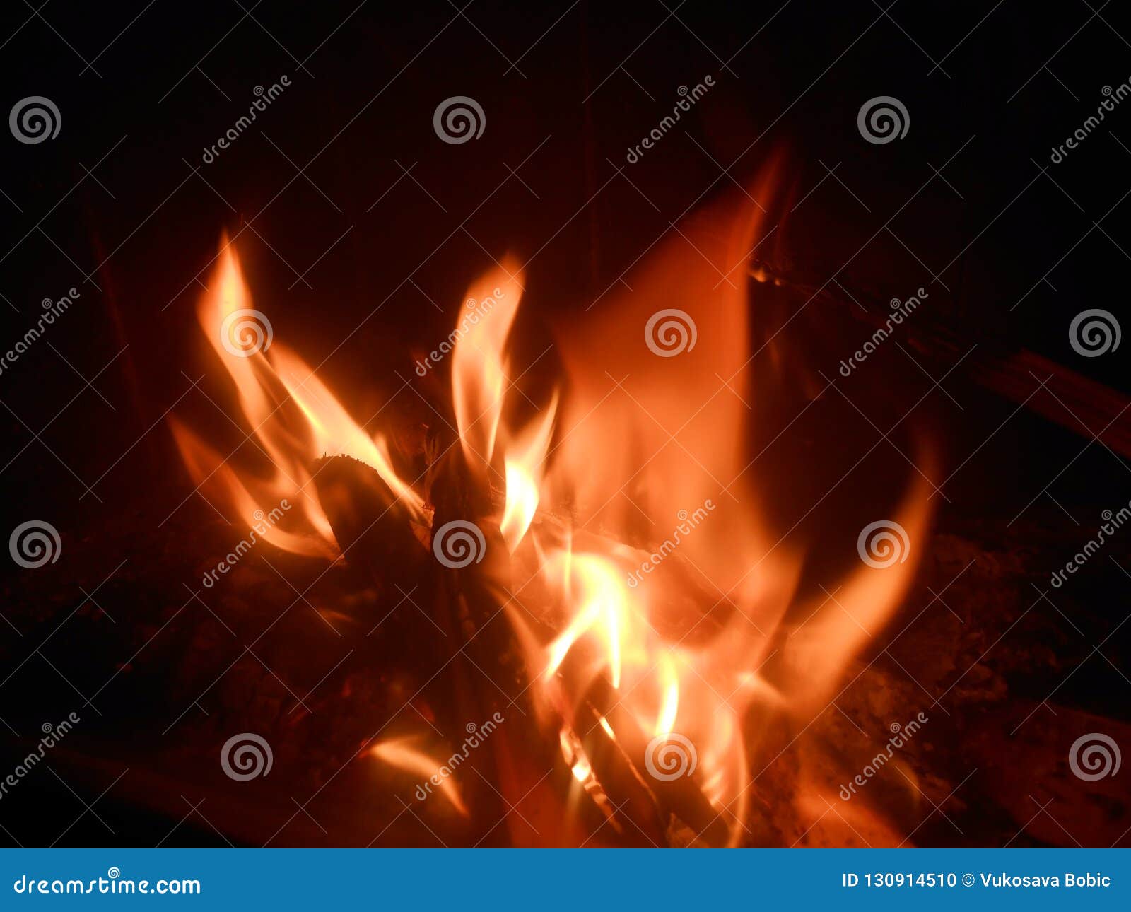 Fire stock photo. Image of heat, isolated, warm, fireplace - 130914510