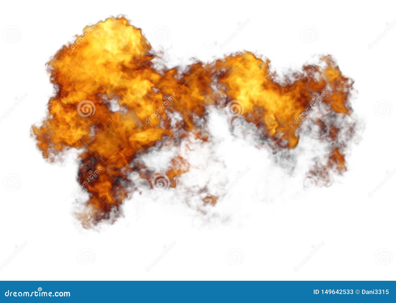 Fire Flames Isolated on White Stock Image - Image of bright, flame ...