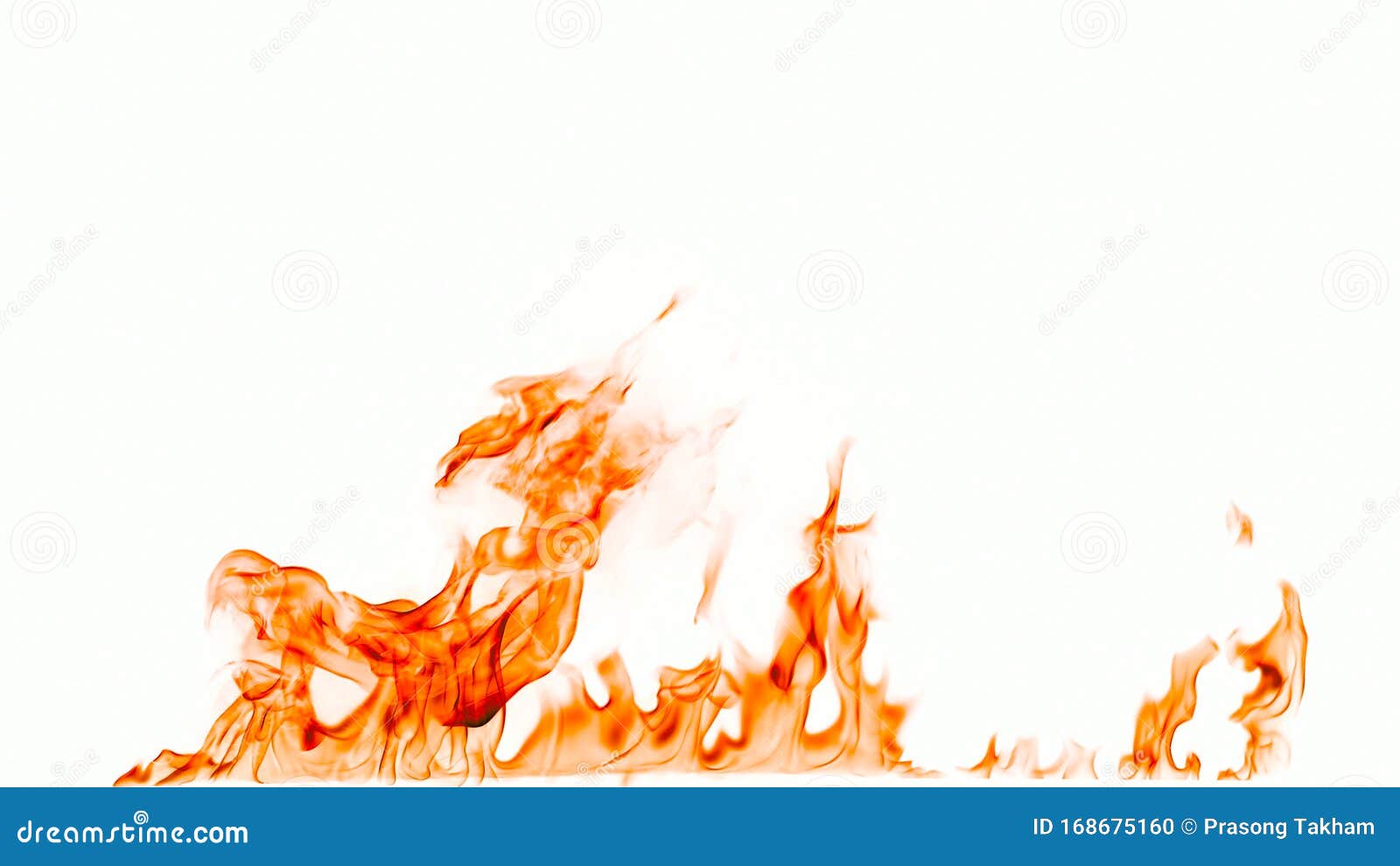 Fire Flames Isolated on White Background Stock Photo - Image of ...