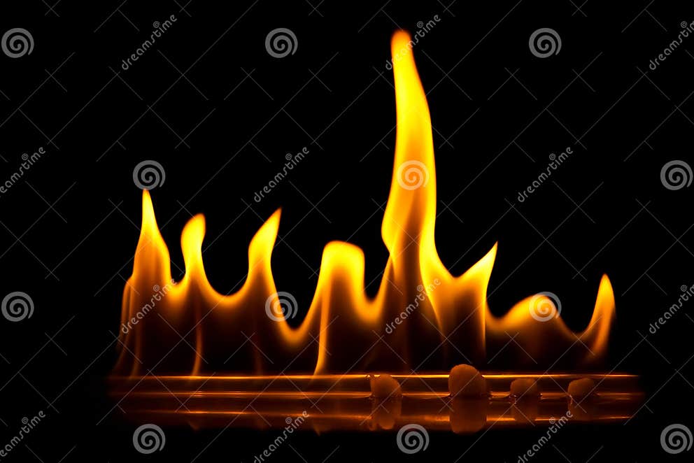 Fire flames in line stock photo. Image of fire, tongue - 30460500