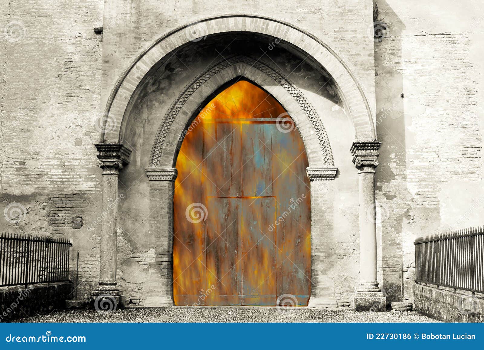 Fire Flames Raising in a Old Castle Stock Photo - Image of house ...