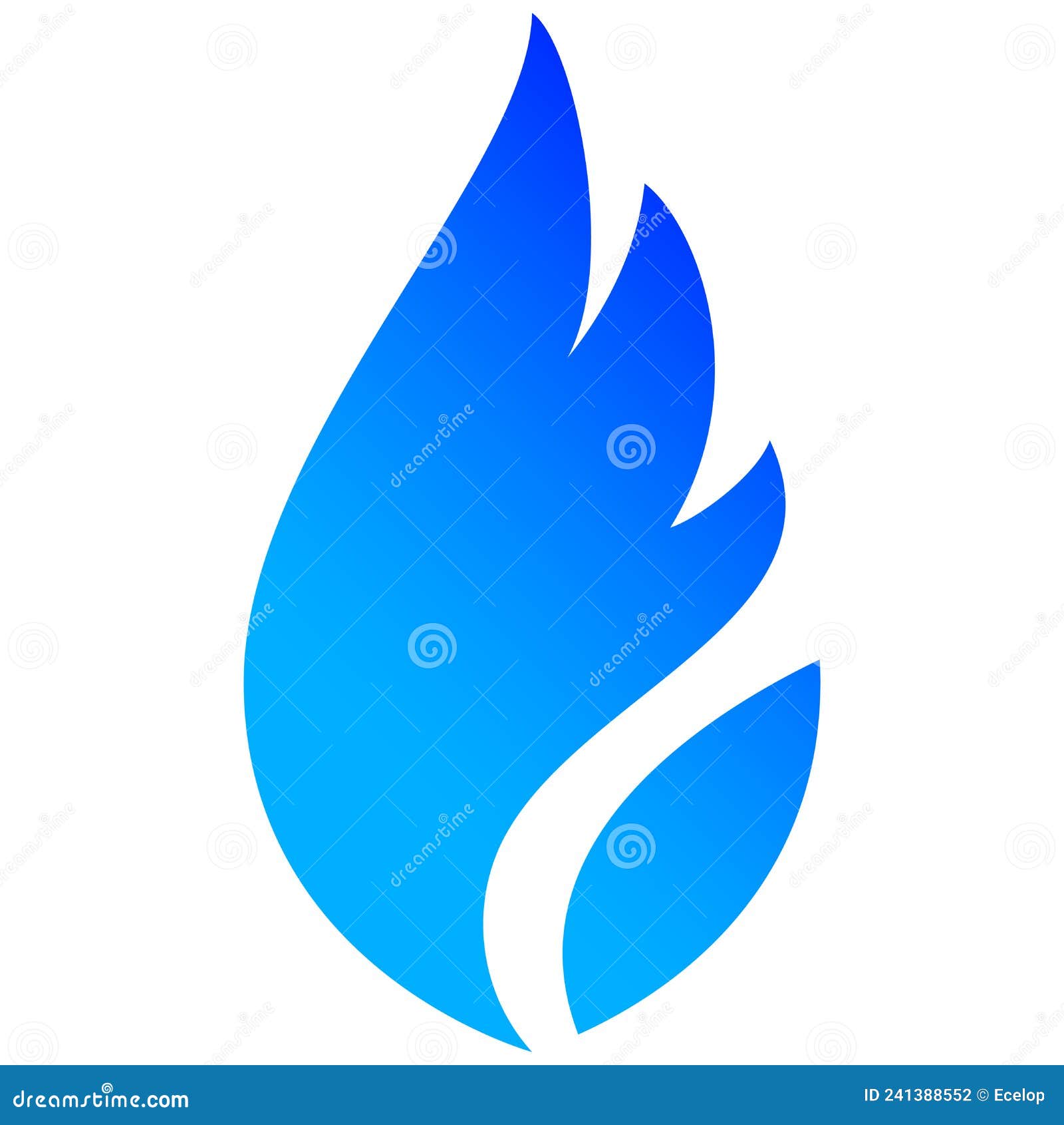 Fire Flames, Set Blue Icons Stock Vector - Illustration of wildfire ...