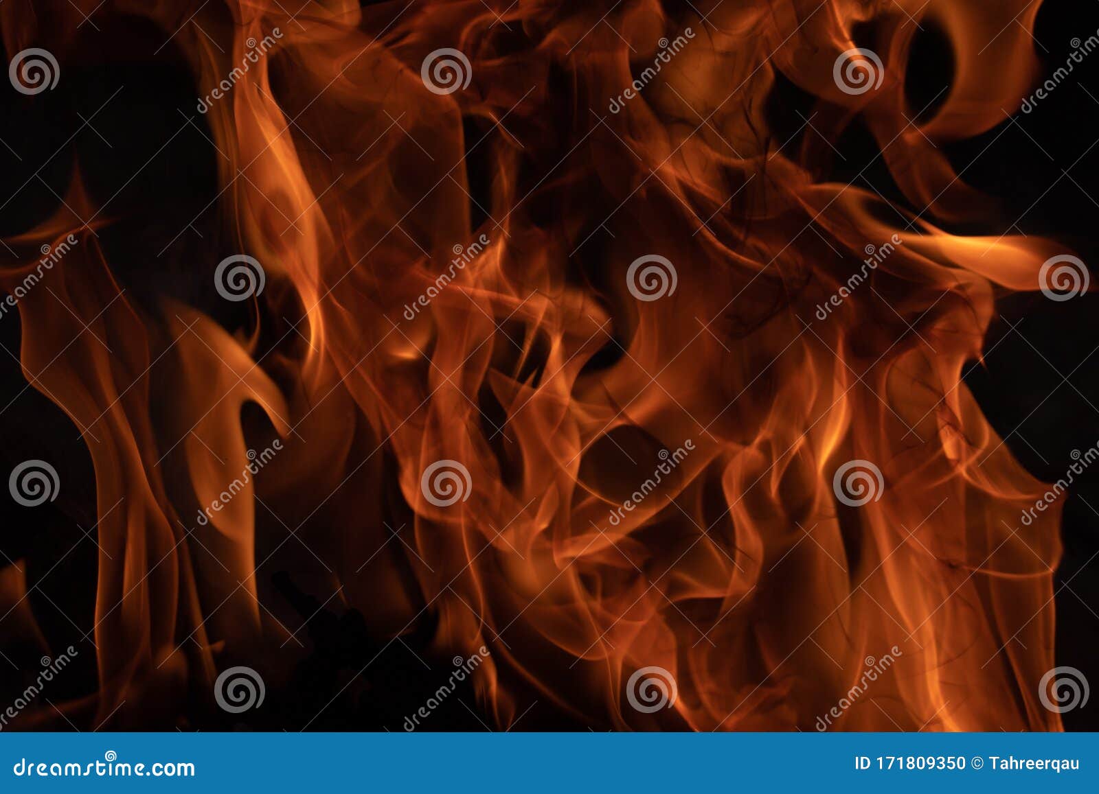 Fire flames and the smoke stock photo. Image of combustion - 171809350