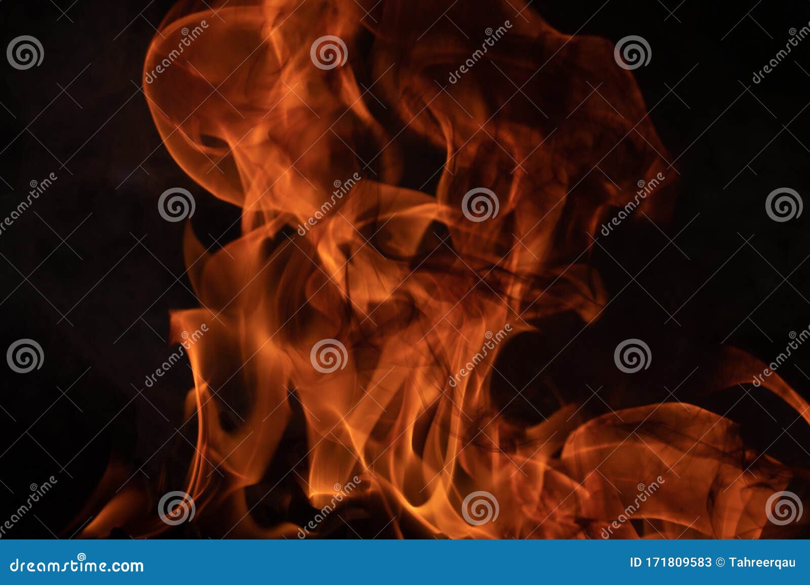 Fire flames and the smoke stock image. Image of combustion - 171809583