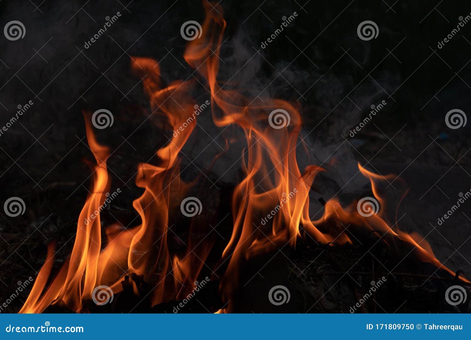 Fire flames and the smoke stock photo. Image of kill - 171809750