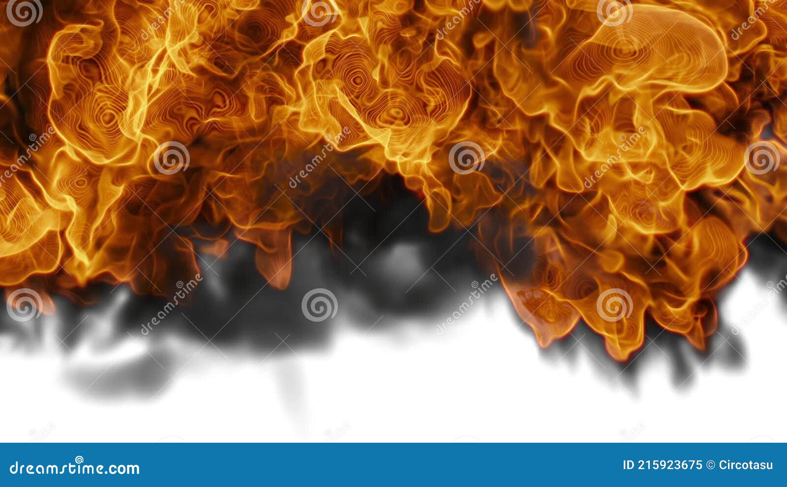 Flame Fire Flammable Explosion Smoke Heat Light Sphere White Background ...