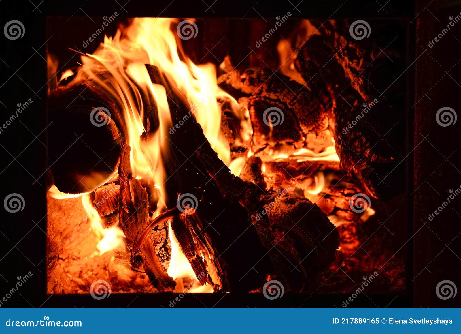 Fire or Flames with Sparks in Fireplace Close Up. 4k Resolution Stock ...