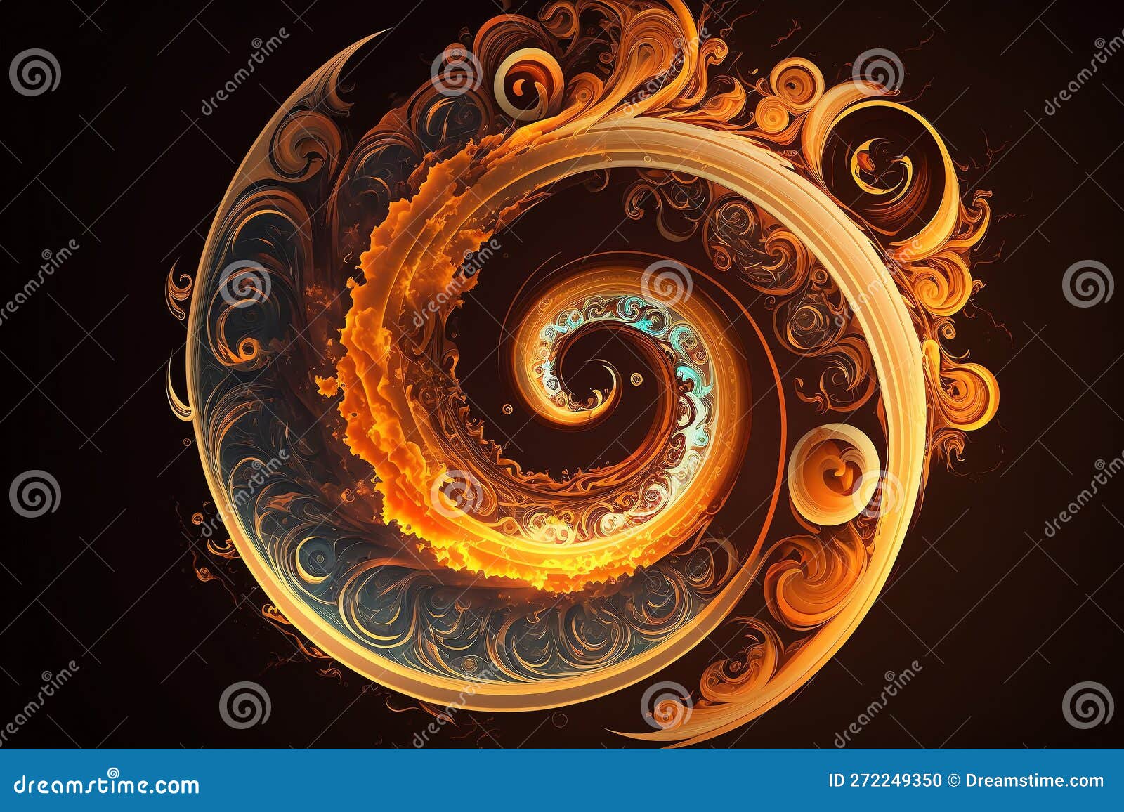 Fire Whirlpool Background Royalty-Free Stock Image | CartoonDealer.com ...