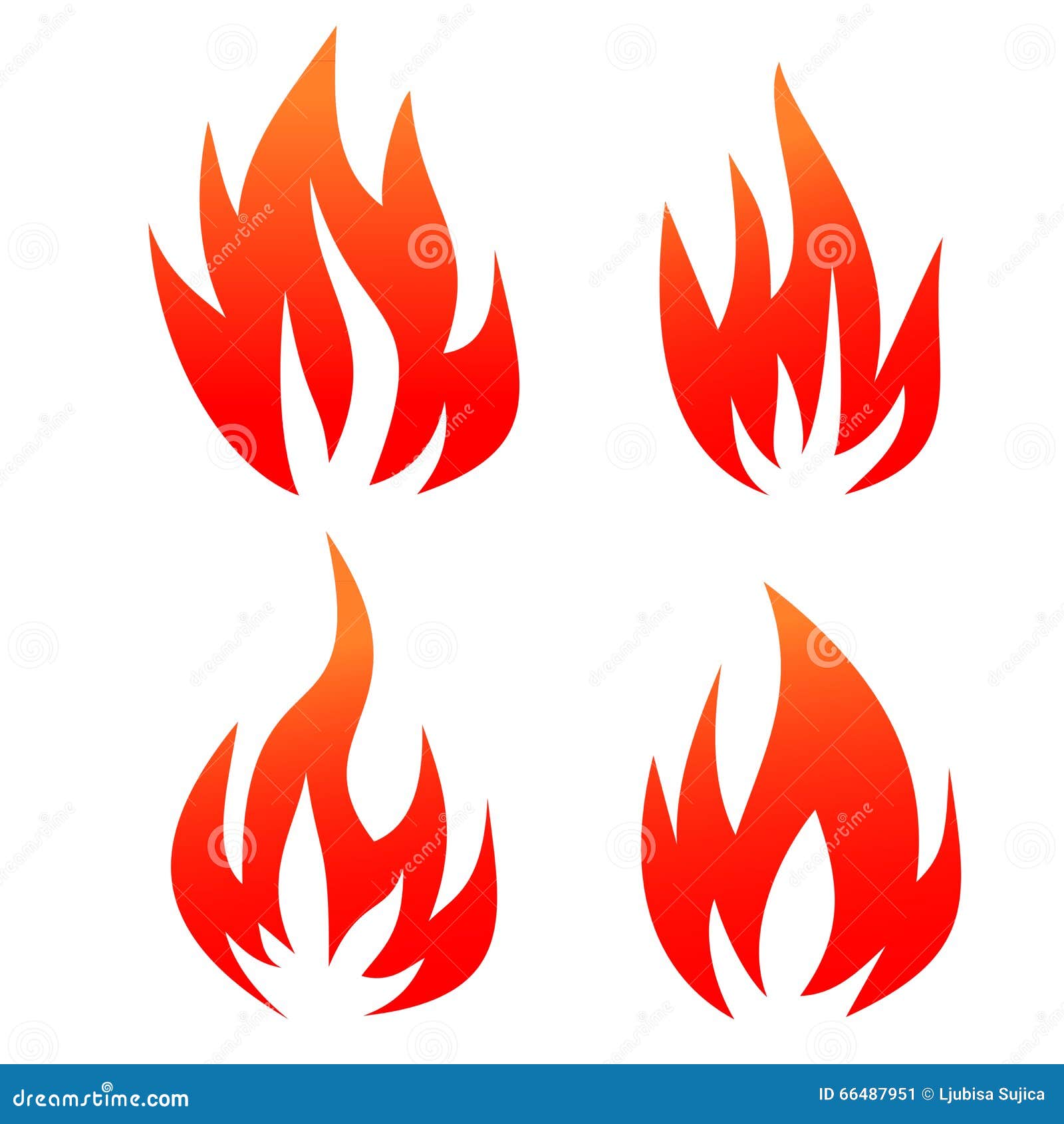 Fire flames Symbols stock illustration. Illustration of igniting - 66487951
