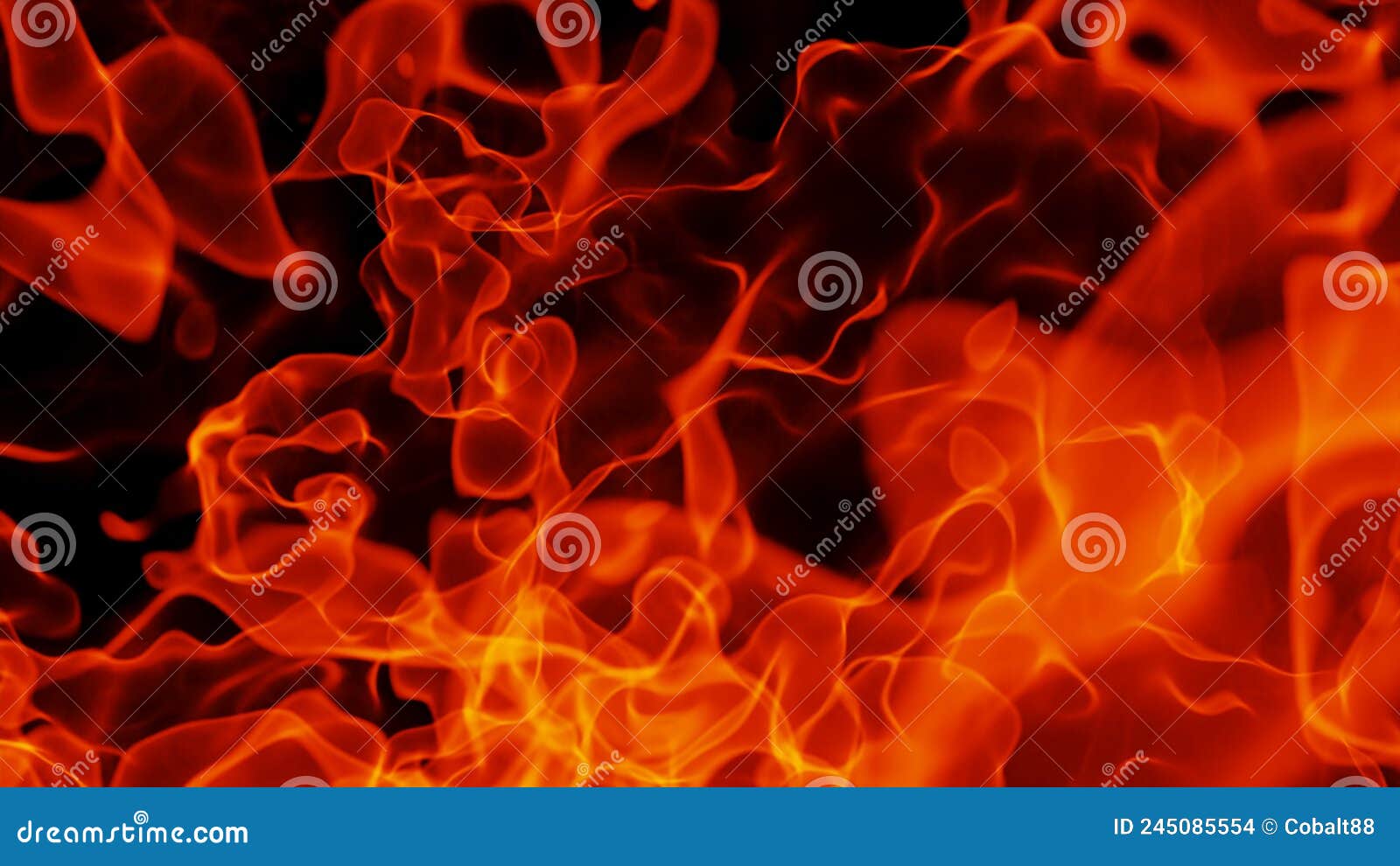 Fire Flames Texture Background, Realistic Abstract Orange Flames ...