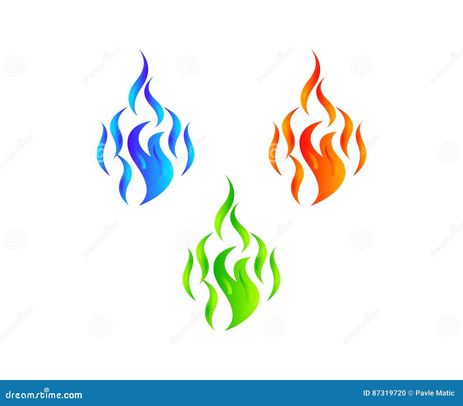 Fire flames stock vector. Illustration of alchemy, left - 87319720