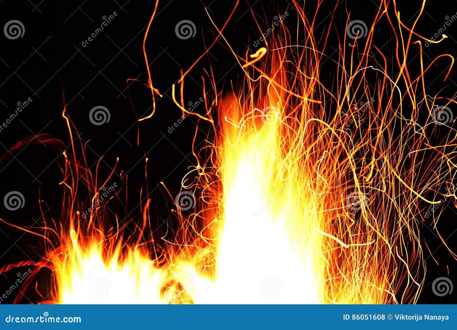Fire Flames Track on a Black Background Stock Photo - Image of coal ...