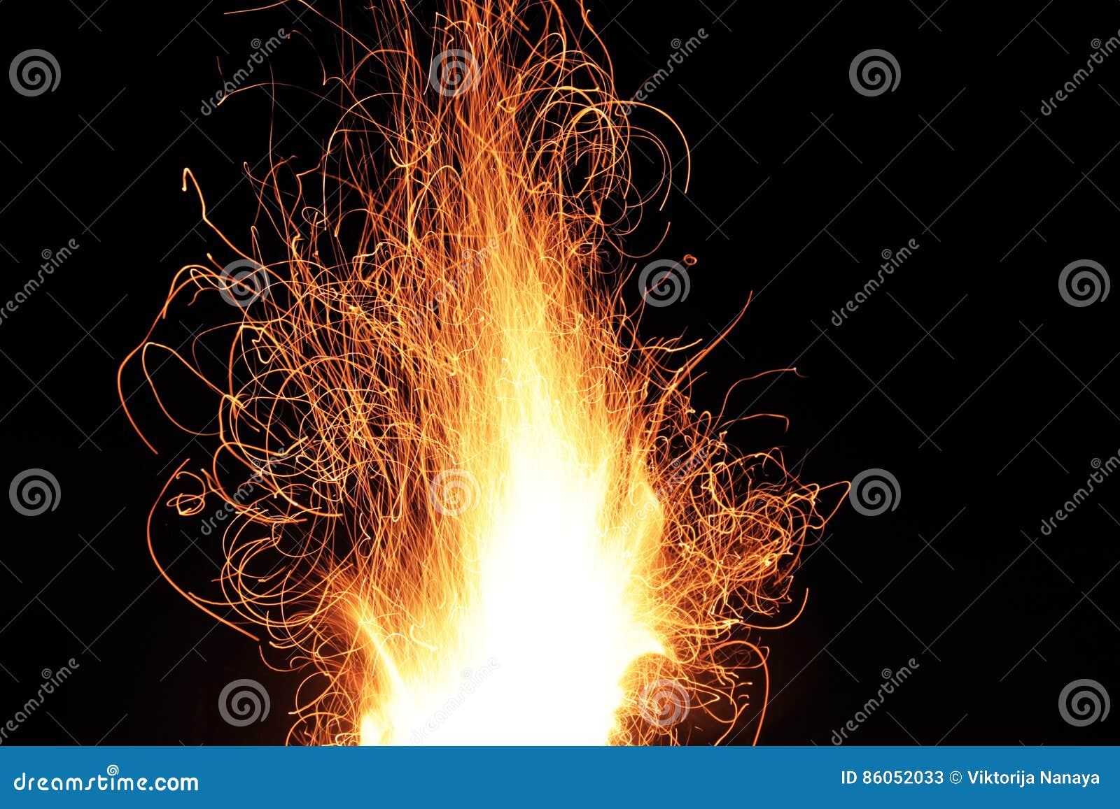 Fire Flames Track on a Black Background Stock Image - Image of ...