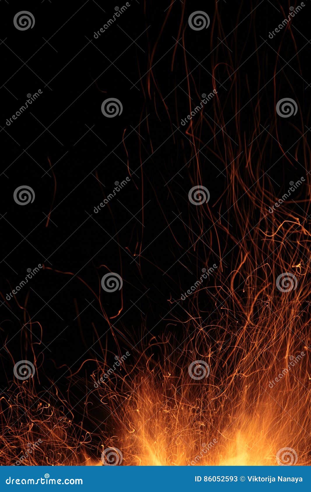 Fire Flames Track on a Black Background Stock Image - Image of abstract ...