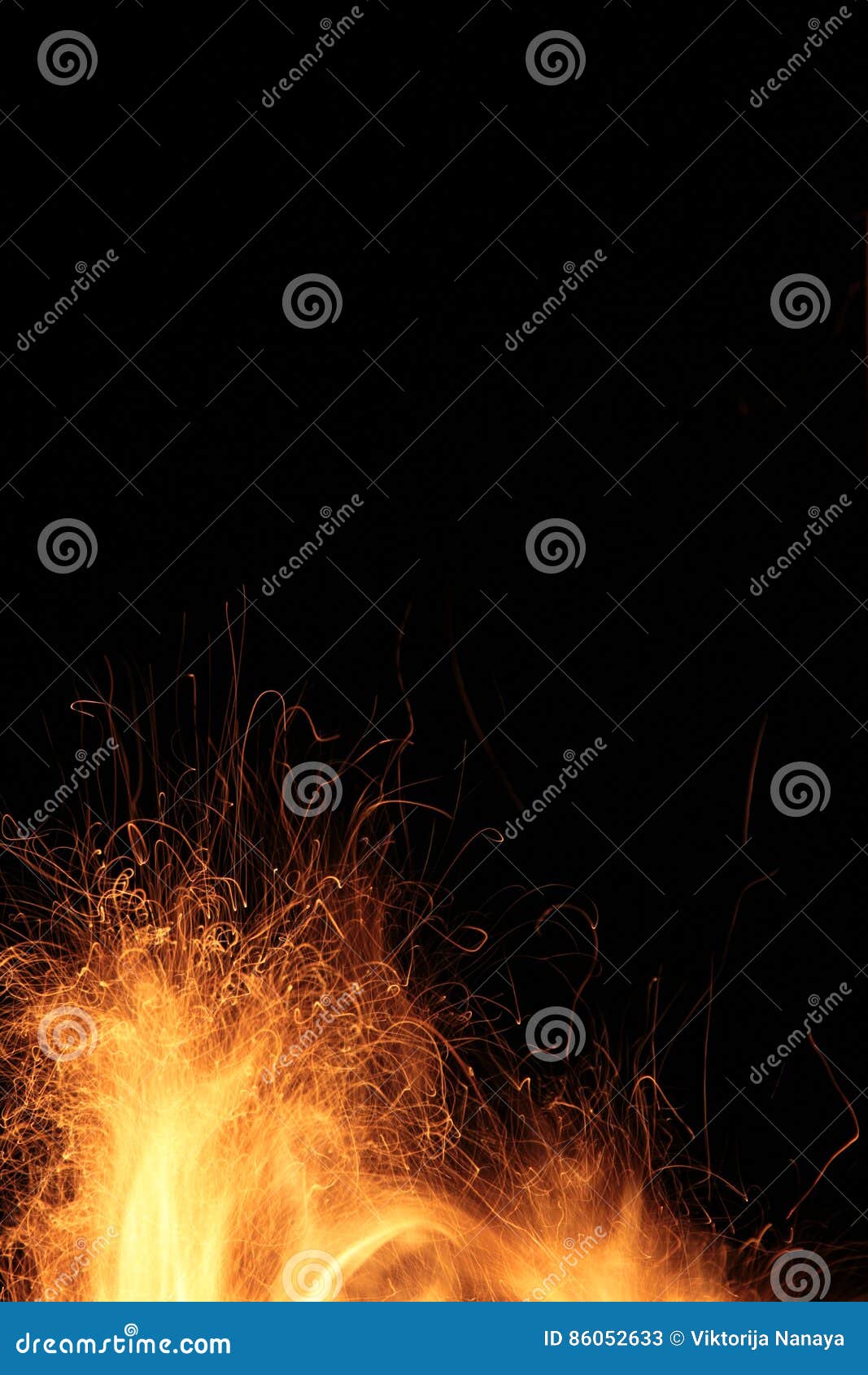 Fire Flames Track on a Black Background Stock Image - Image of burning ...