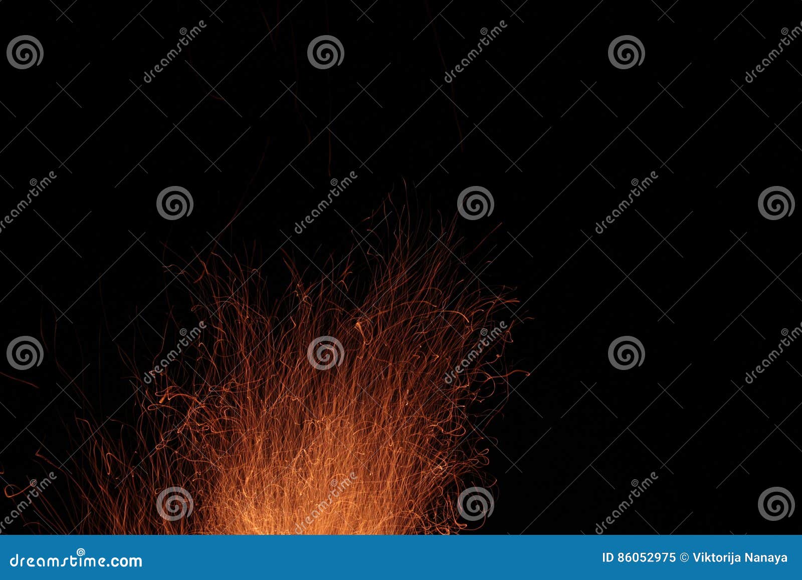 Fire Flames Track on a Black Background Stock Image - Image of fire ...