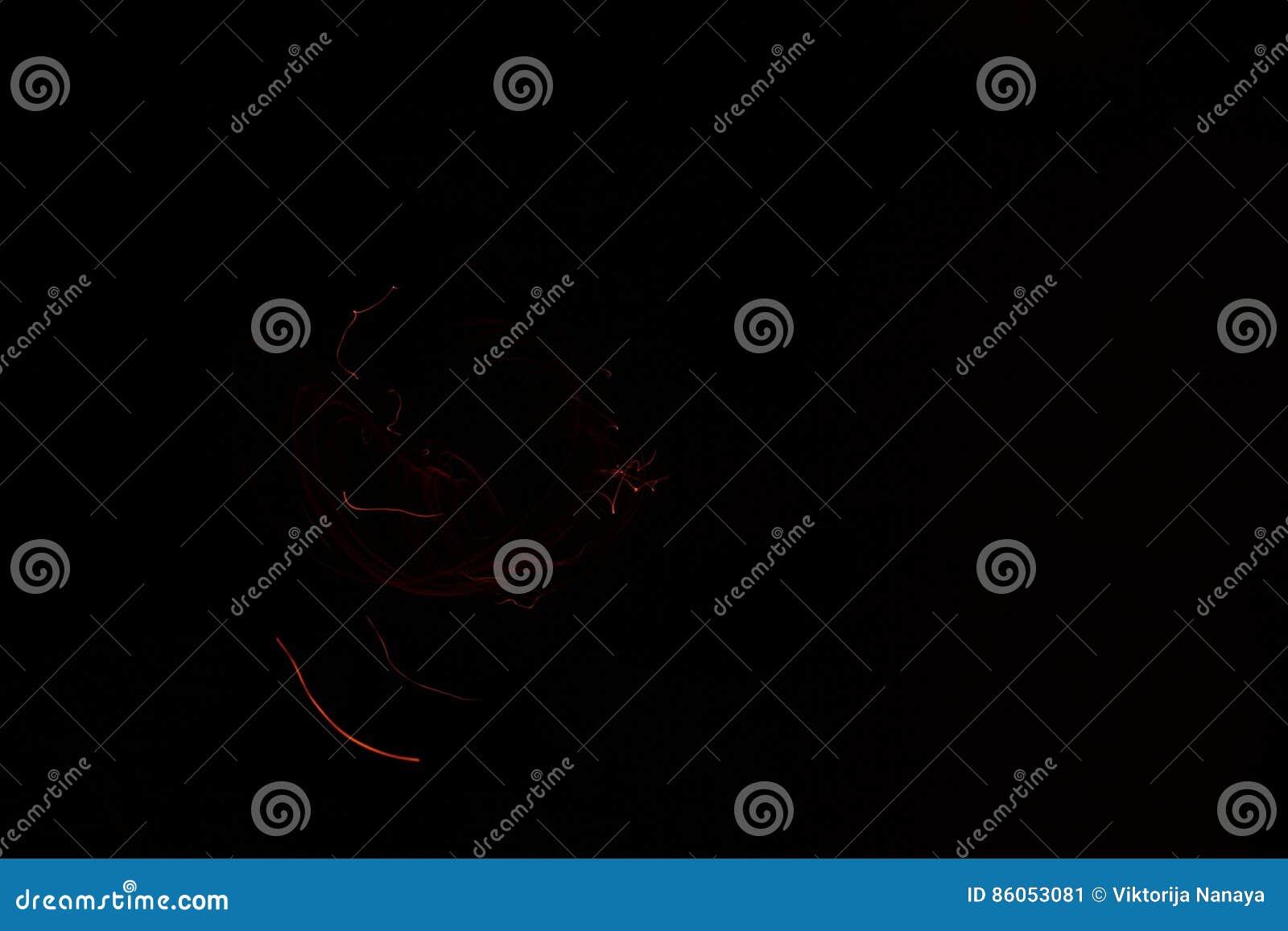 Fire Flames Track on a Black Background Stock Illustration ...