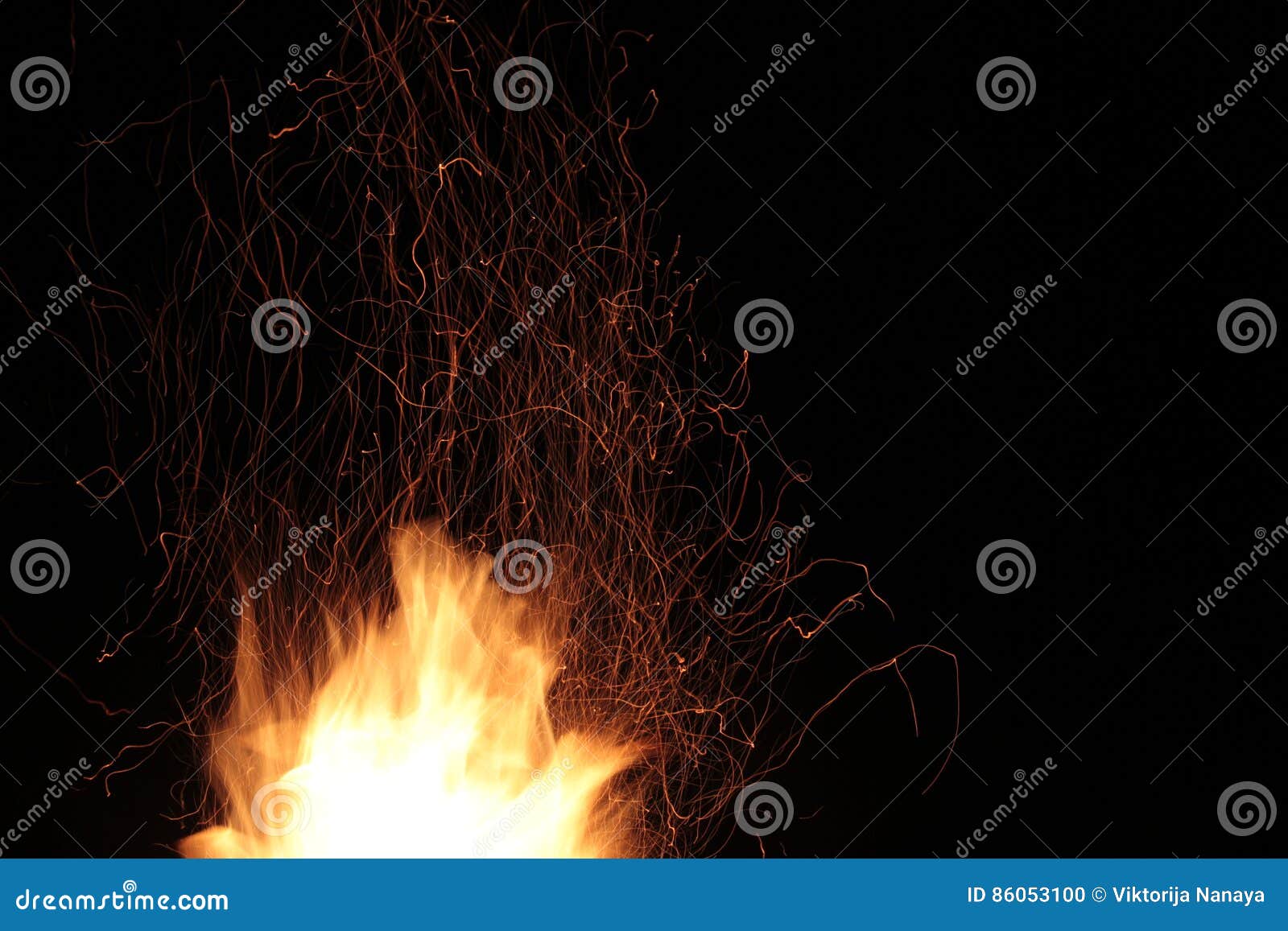 Fire Flames Track on a Black Background Stock Photo - Image of fire ...