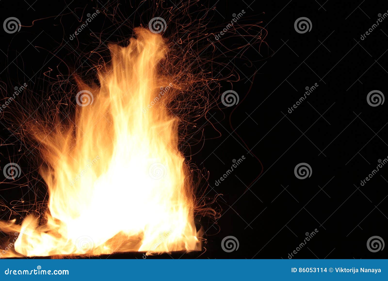 Fire Flames Track on a Black Background Stock Photo - Image of line ...