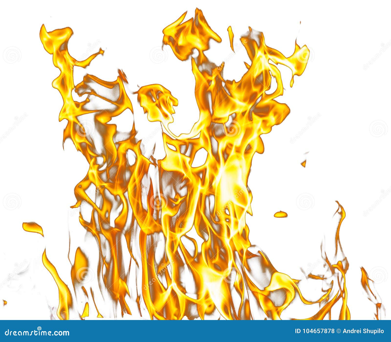 Fire Flames on a White Background Stock Photo - Image of luminosity ...