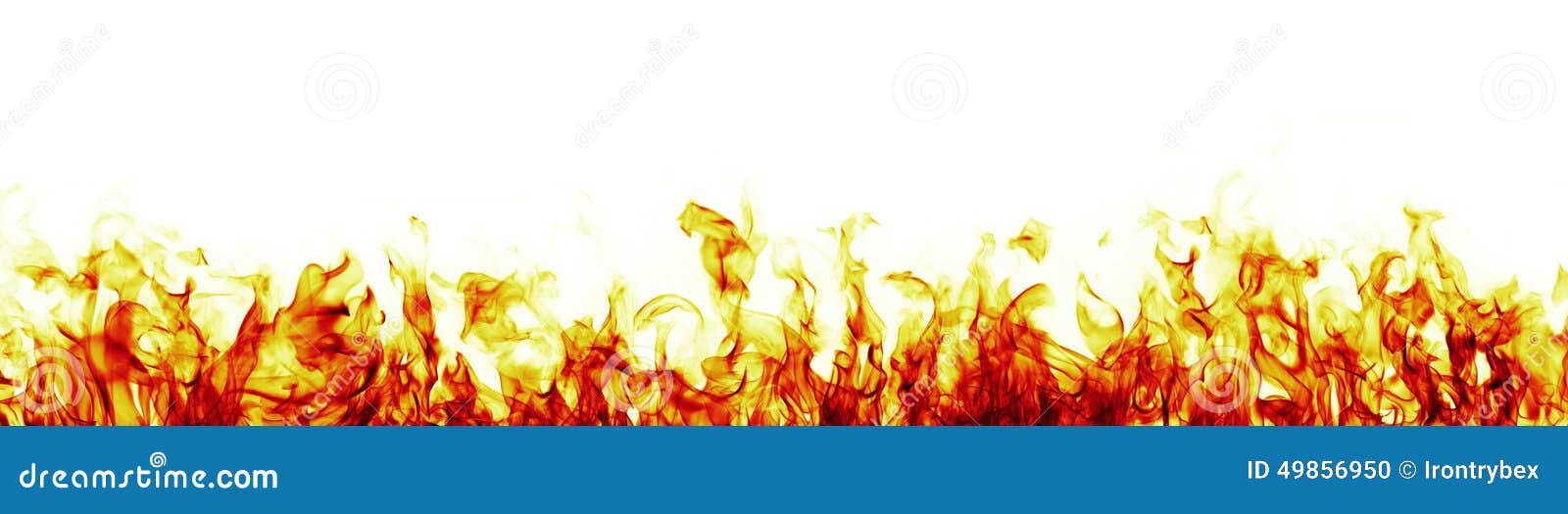 Fire Flames On White Background More Red Version Stock Photo - Image ...