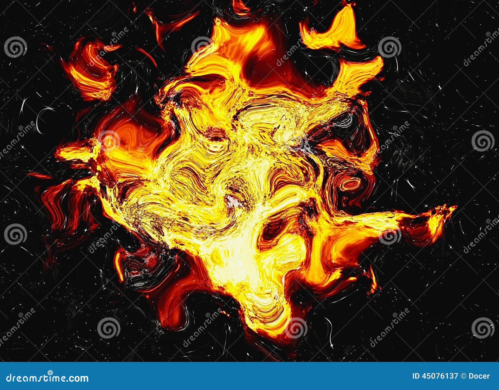 Fire Flash on Black Backgrounds Stock Image - Image of power, glowing ...