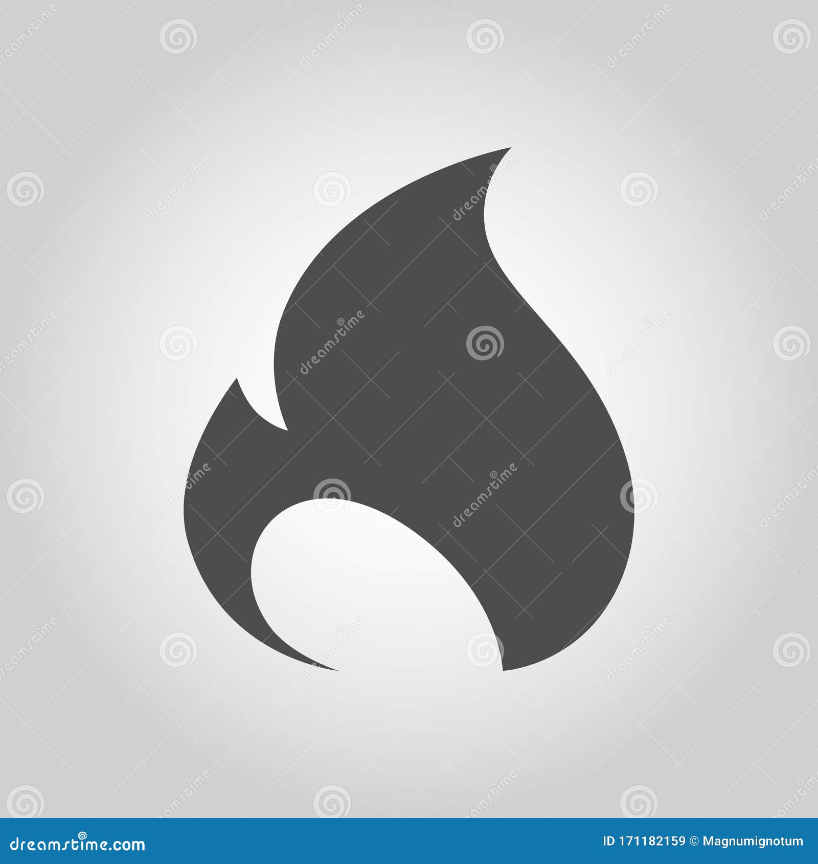 Fire Flat Symbol Icon Stock Vector Illustration Of Safety 171182159