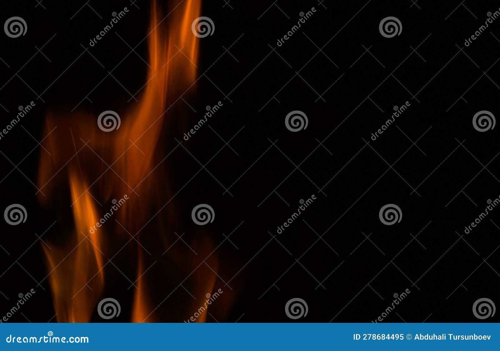 The fire flickers stock image. Image of yellow, black - 278684495