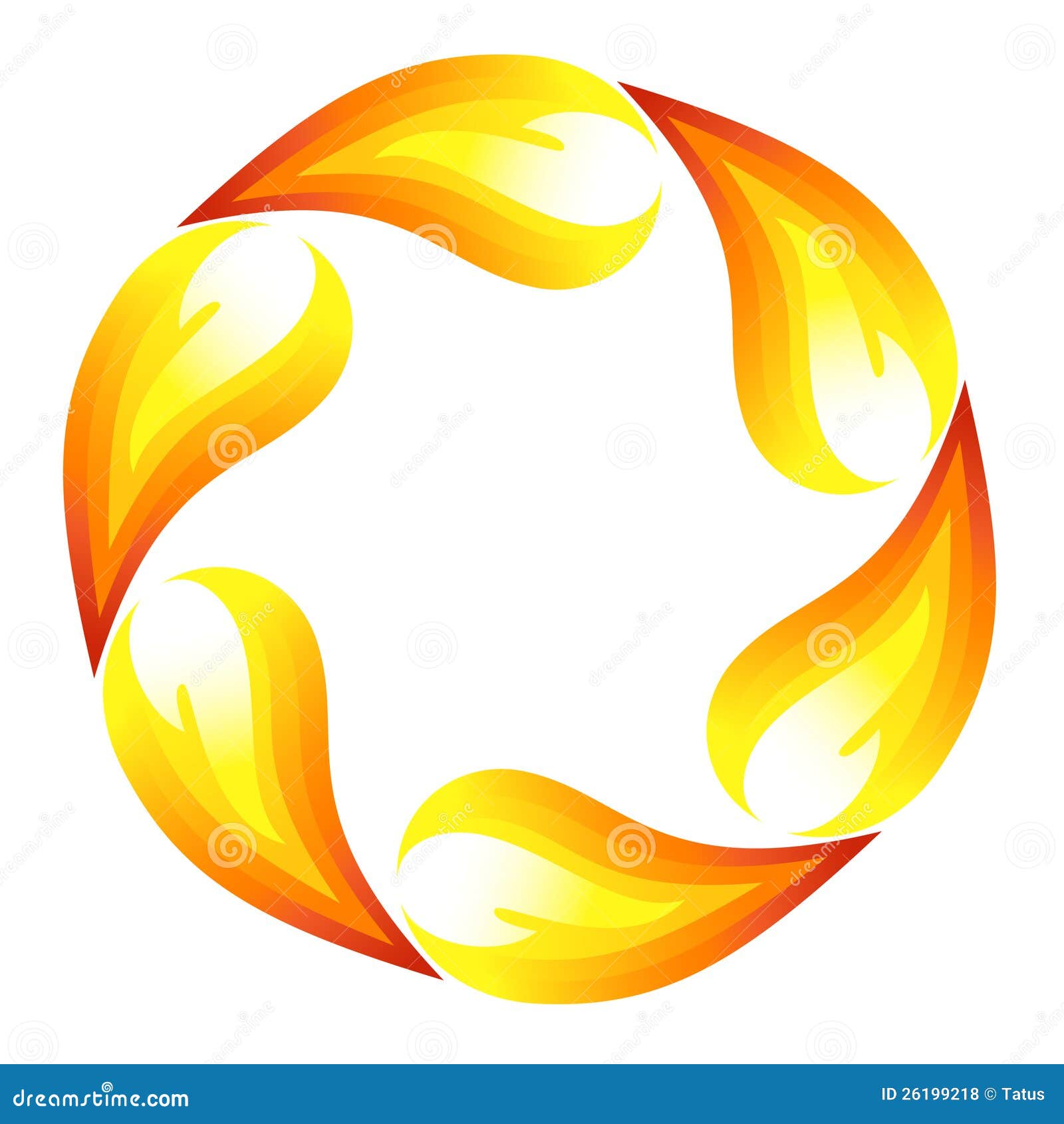 Fire flower stock vector. Illustration of nature, ecology - 26199218