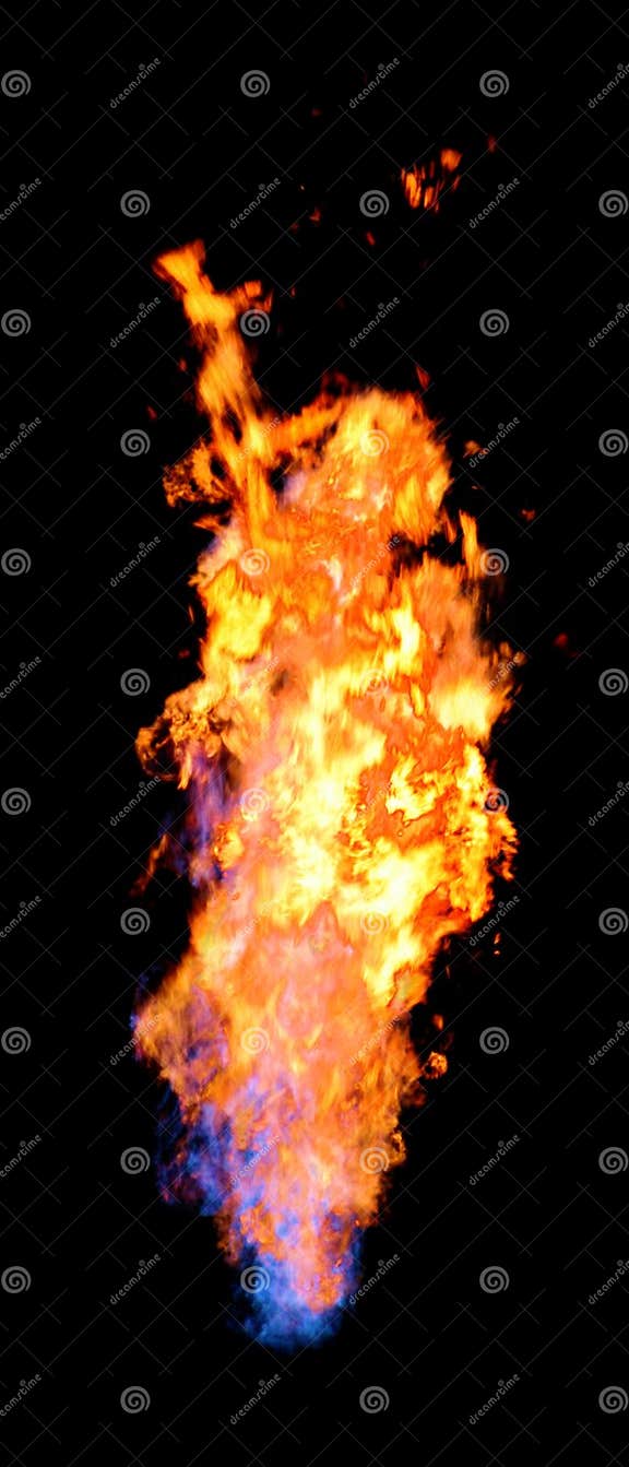 Fire Flume stock image. Image of magical, black, combustion - 6811807