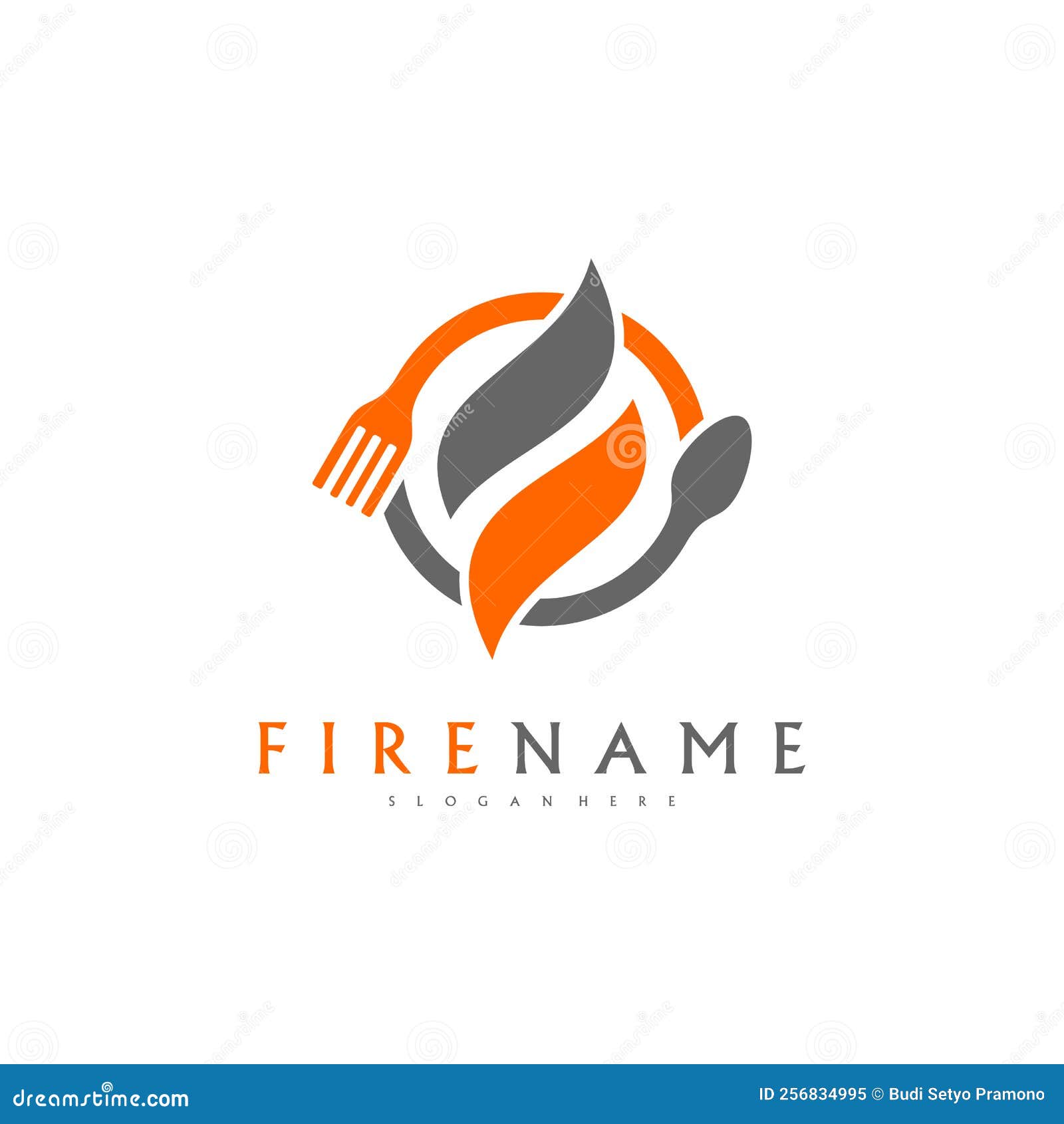 Fire Food Logo Template, Hot Food Logo Designs Concept Vector Stock ...