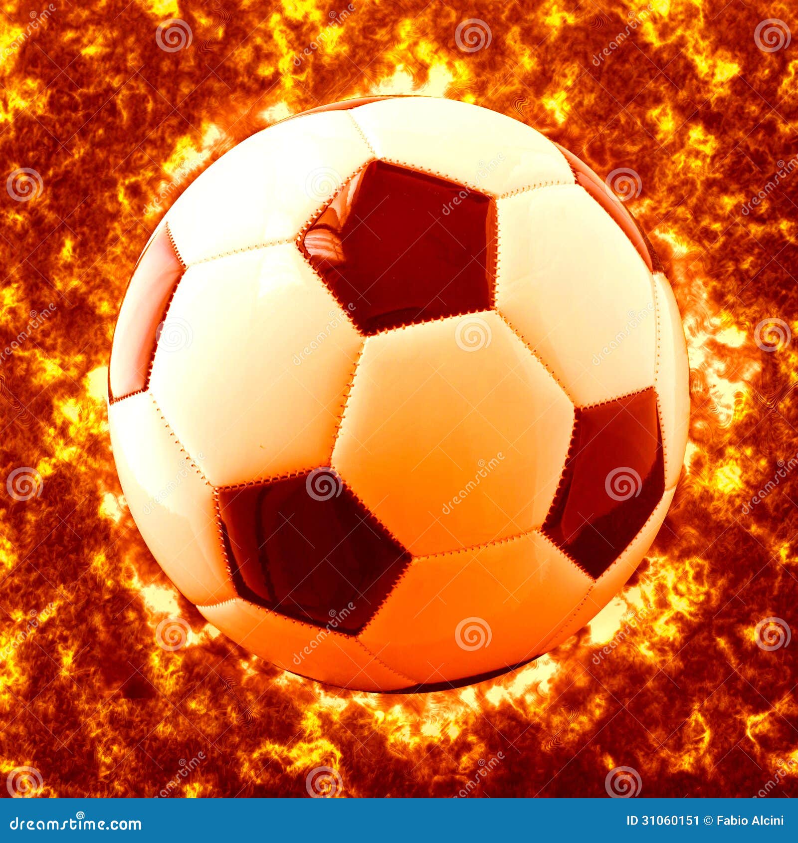 Fire Football stock image. Image of symbol, action, fire - 31060151
