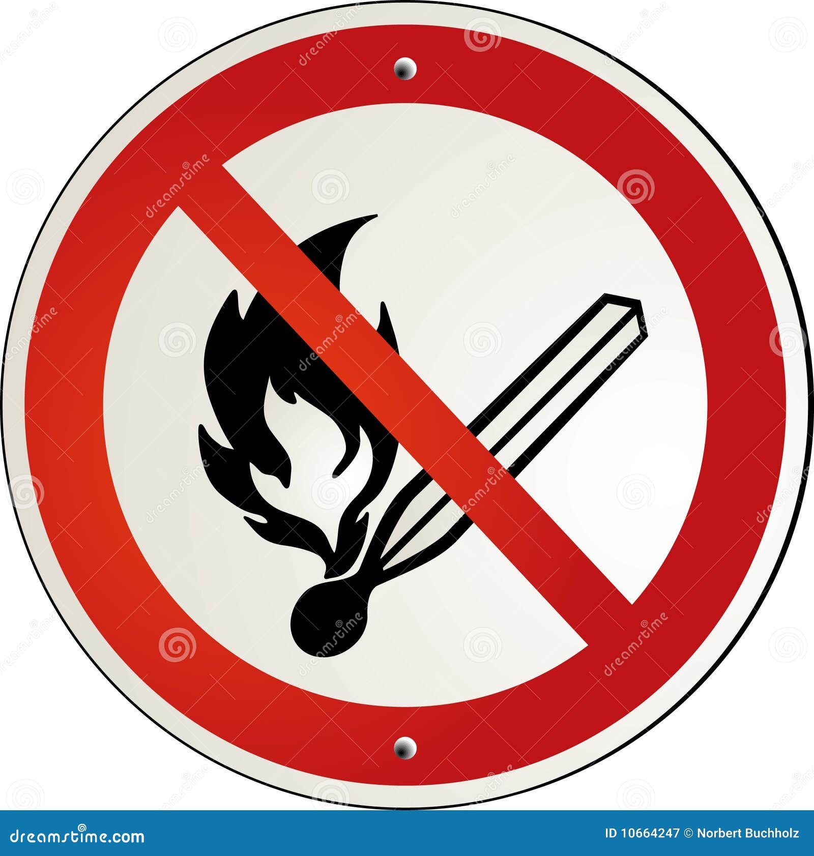 Fire forbidden stock vector. Illustration of restricted - 10664247