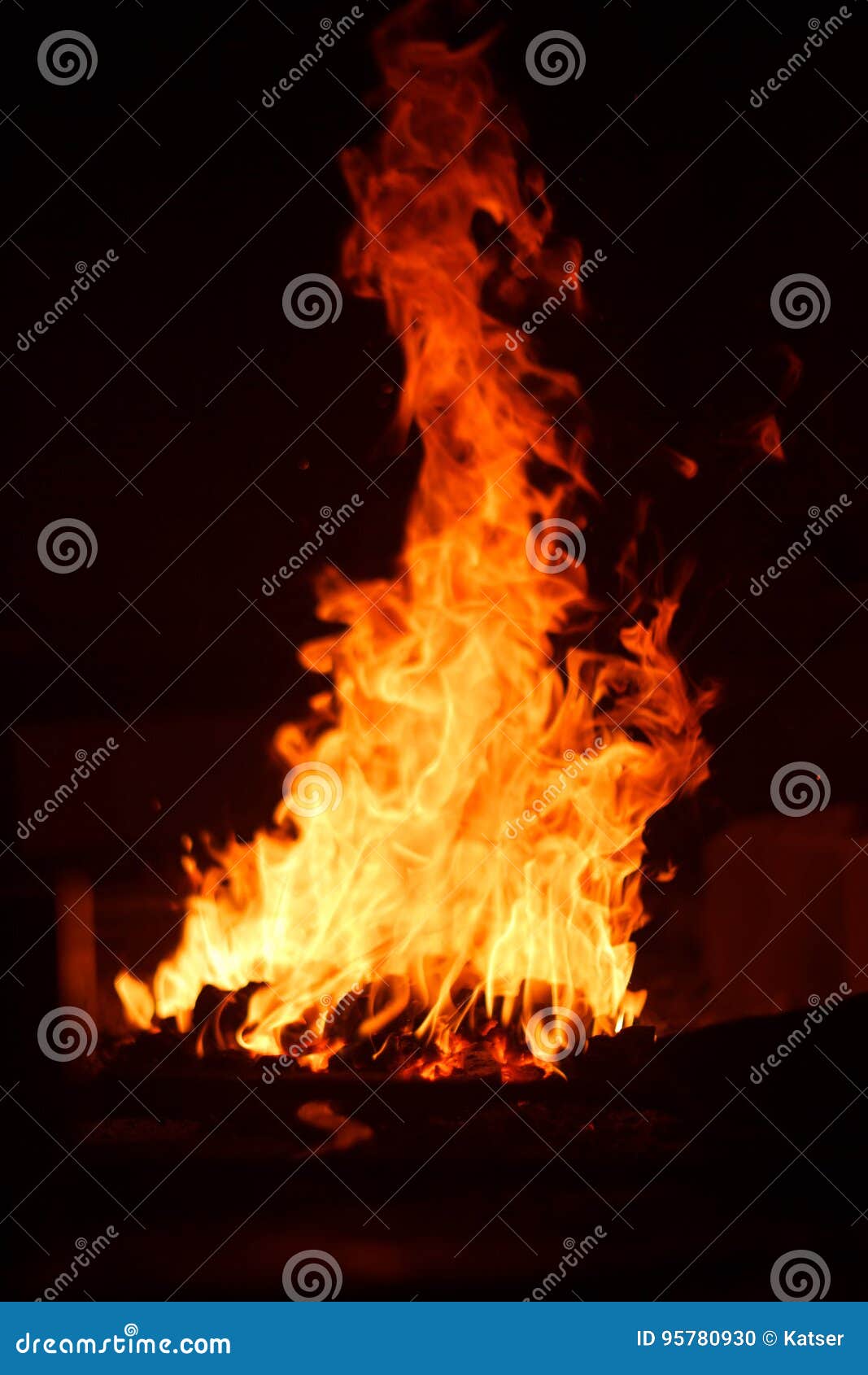 Fire stock photo. Image of burn, fire, heat, flame, metal - 95780930