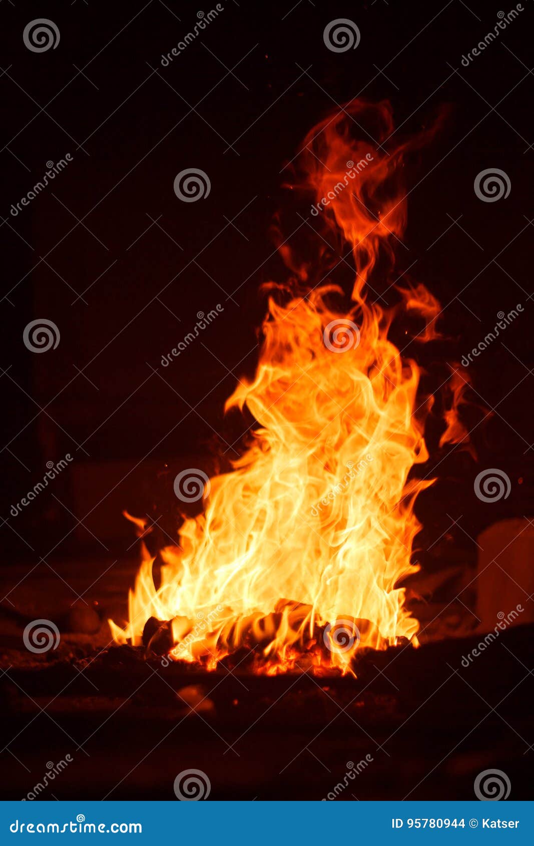 Fire stock photo. Image of black, flame, burn, metal - 95780944