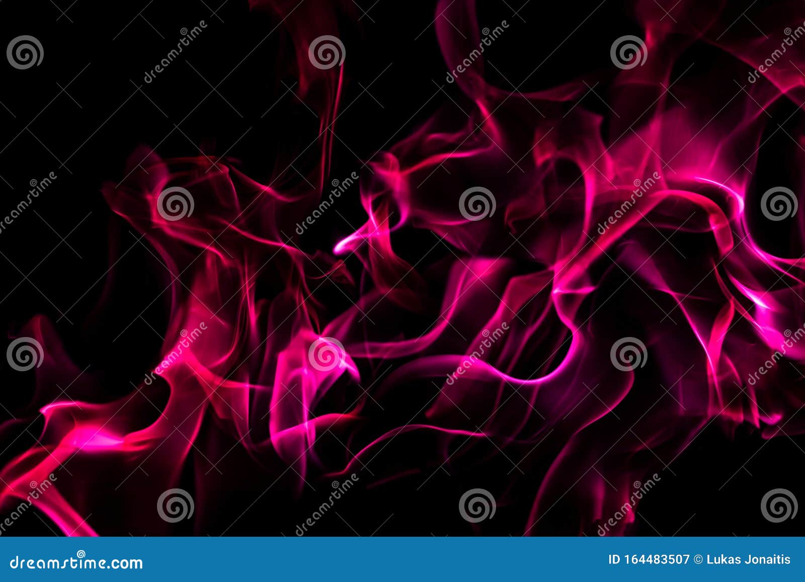 Purple Fire Forms Abstraction in Black Background Stock Image - Image ...