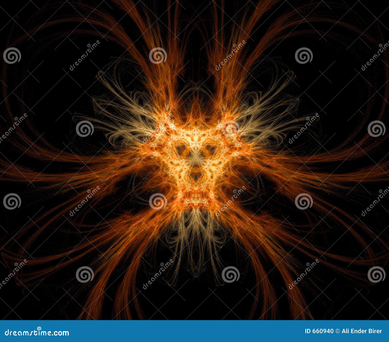 Fire Fractal Design stock illustration. Illustration of abstract - 660940