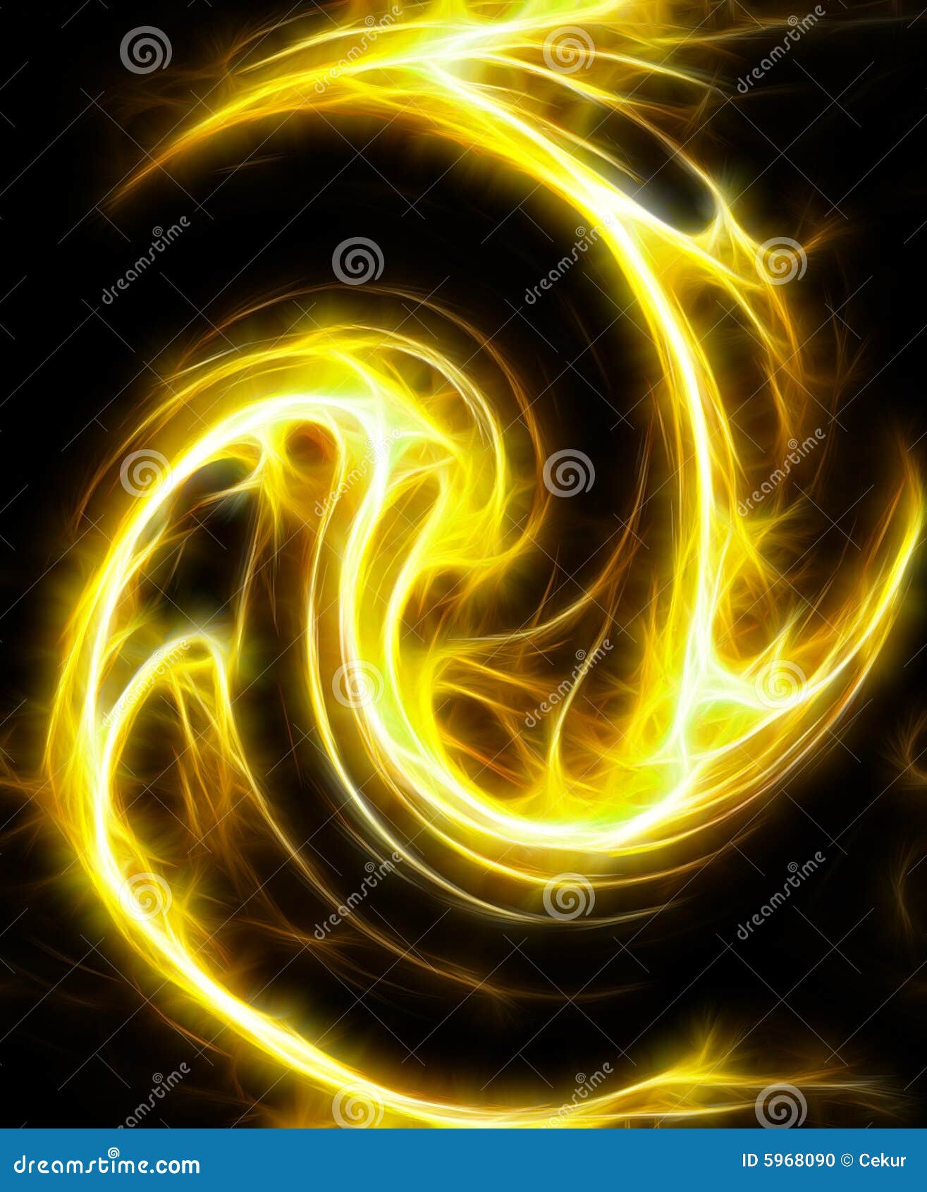 Fire fractal illustration stock illustration. Illustration of painted ...