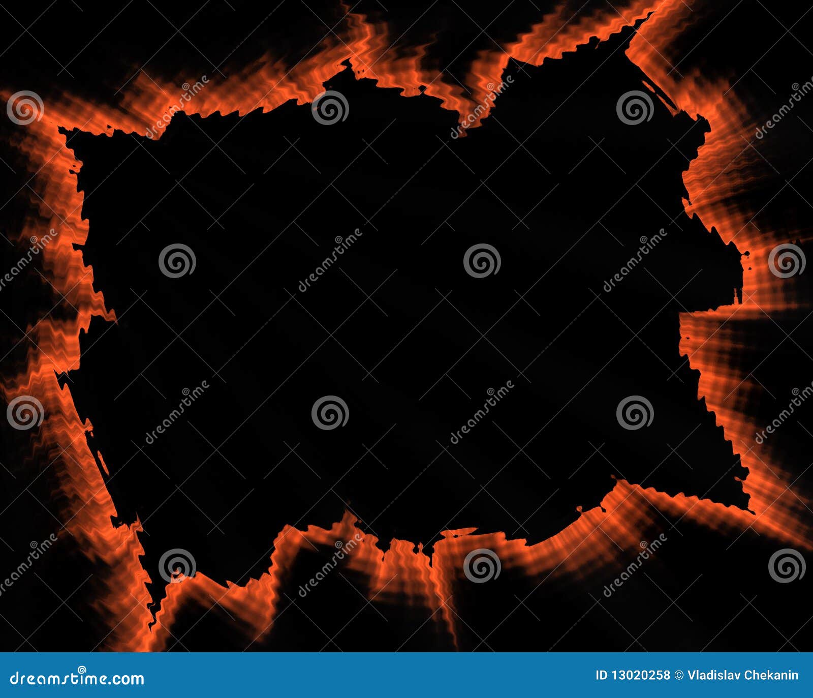 Fire frame stock illustration. Illustration of abstract - 13020258