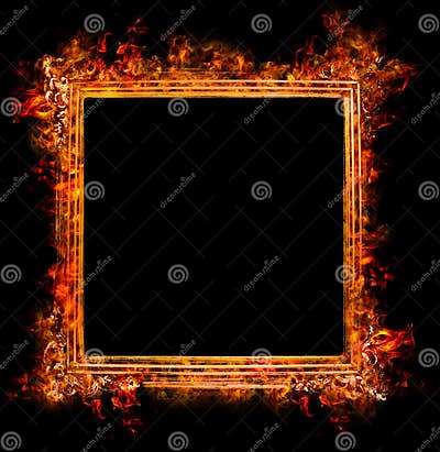 Fire frame stock illustration. Illustration of element - 15067148