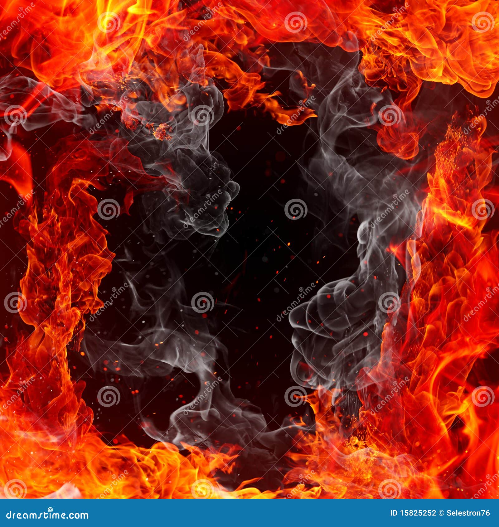 Fire frame stock illustration. Illustration of color - 15825252