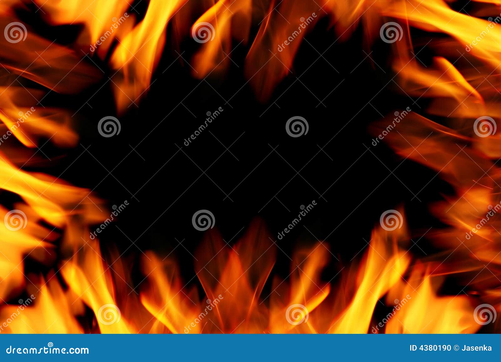 Fire Frame stock photo. Image of wild, fiery, warm, orange - 4380190