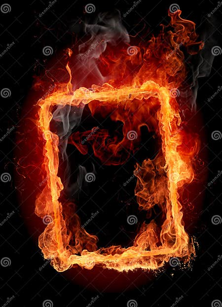 Fire frame stock photo. Image of burning, igniting, backgrounds - 7224506