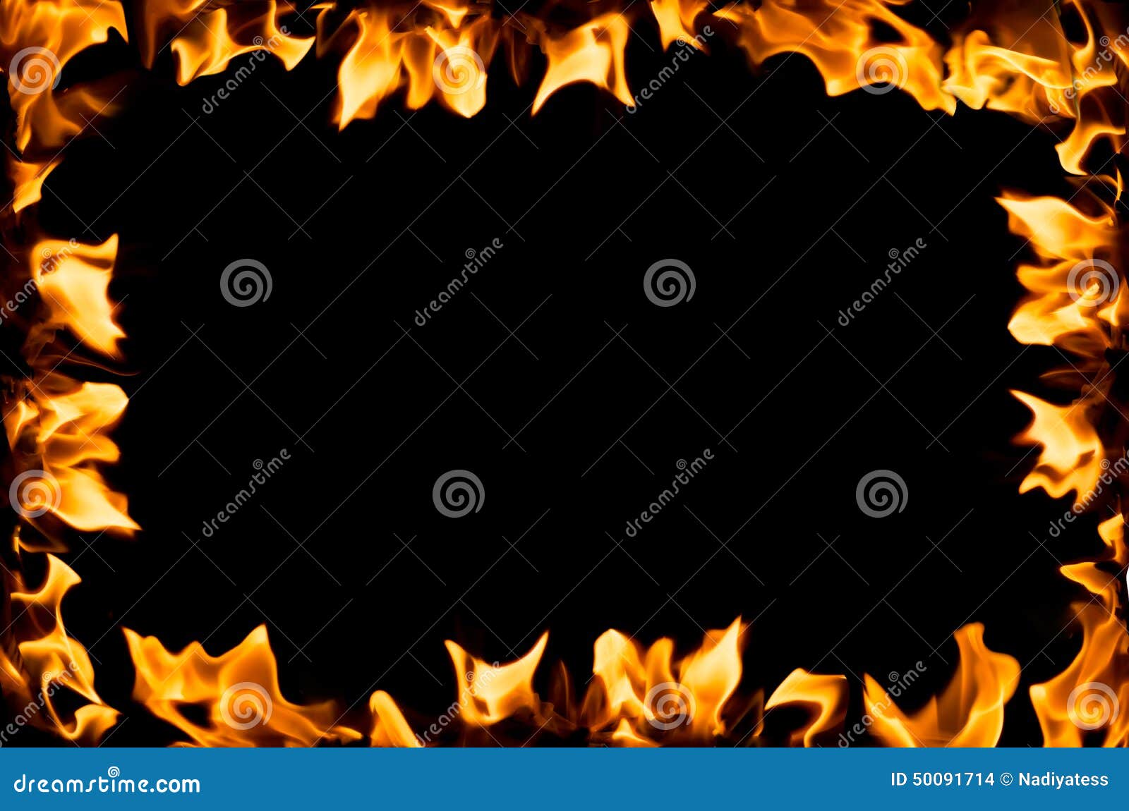 Fire frame stock photo. Image of glowing, heat, concepts - 50091714
